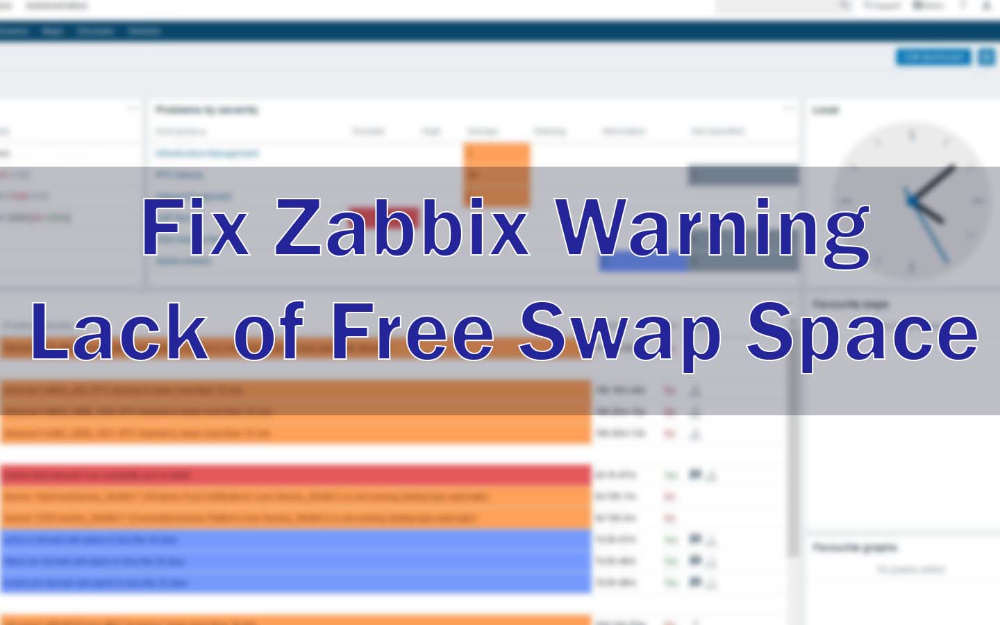 Fix Zabbix Warning Lack Of Free Swap Space Computer How To