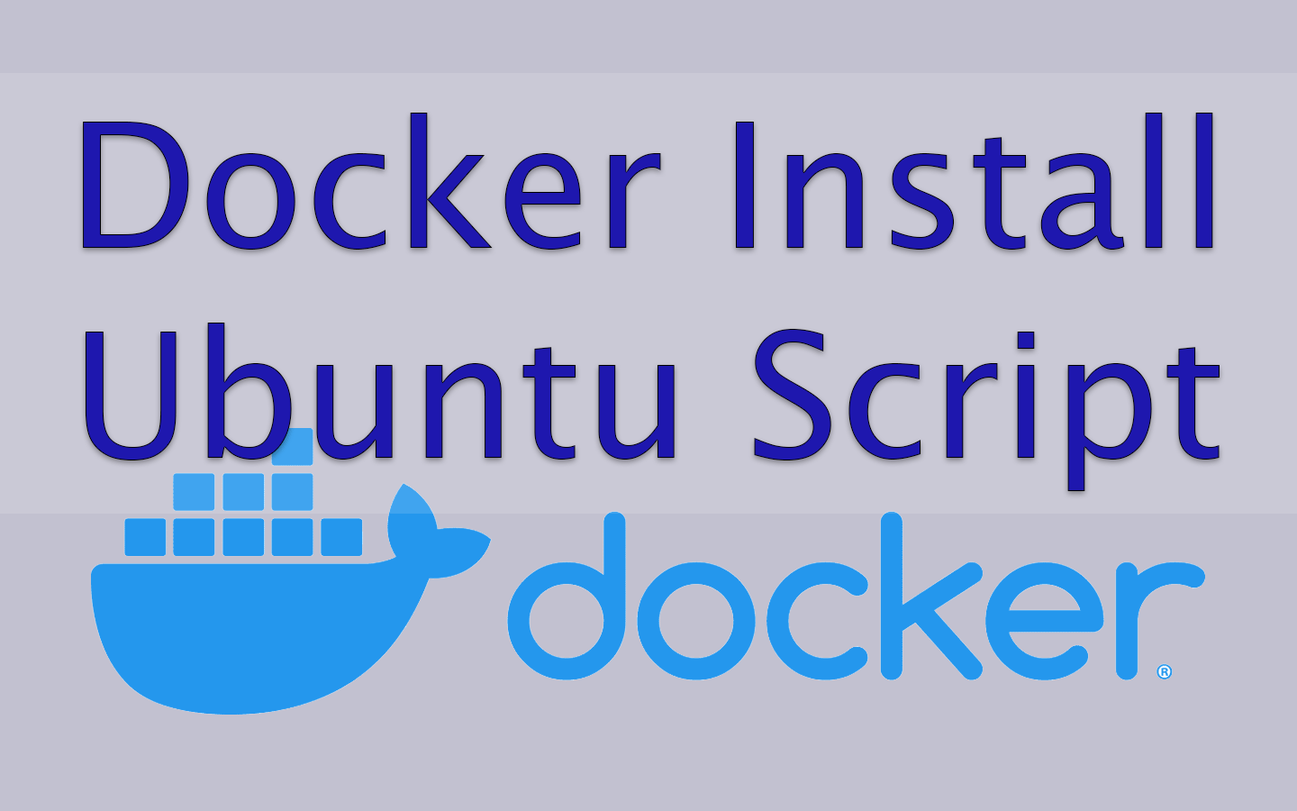 Docker Install Ubuntu Script Computer How To